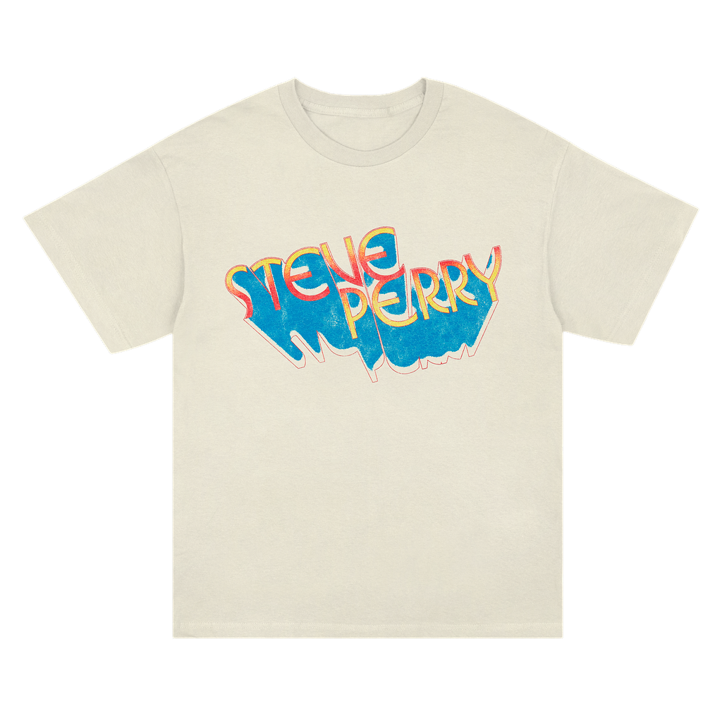 Tilted Logo T-Shirt (Natural) – Steve Perry