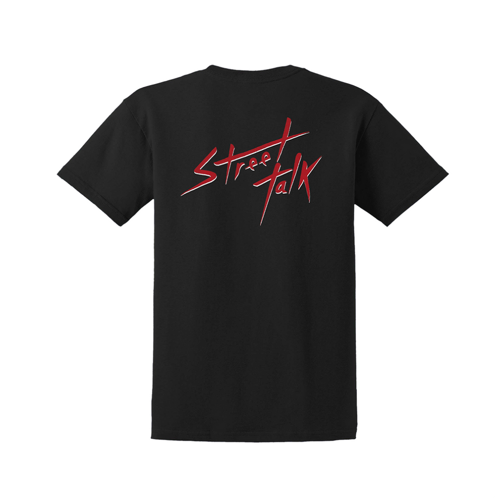 Street Talk - Vintage Logo - Black T-Shirt – Steve Perry